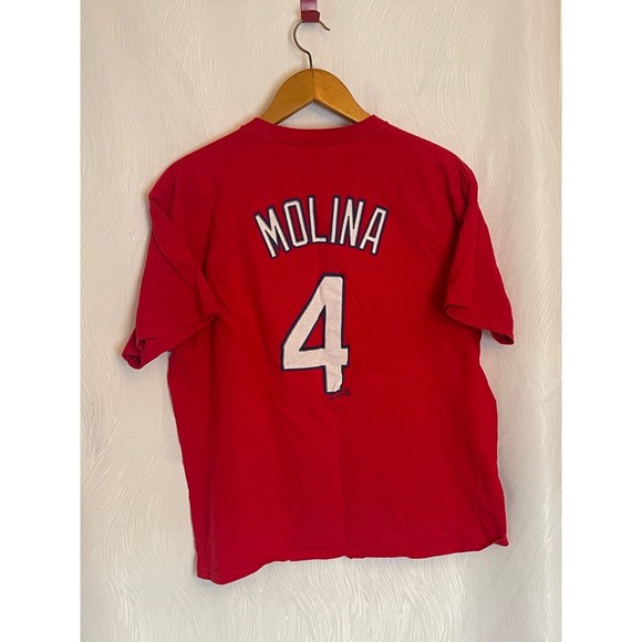 Majestic | Shirts | Majestic Mlb St Louis Cardinals Yadier Molina Tshirt | Poshmark
